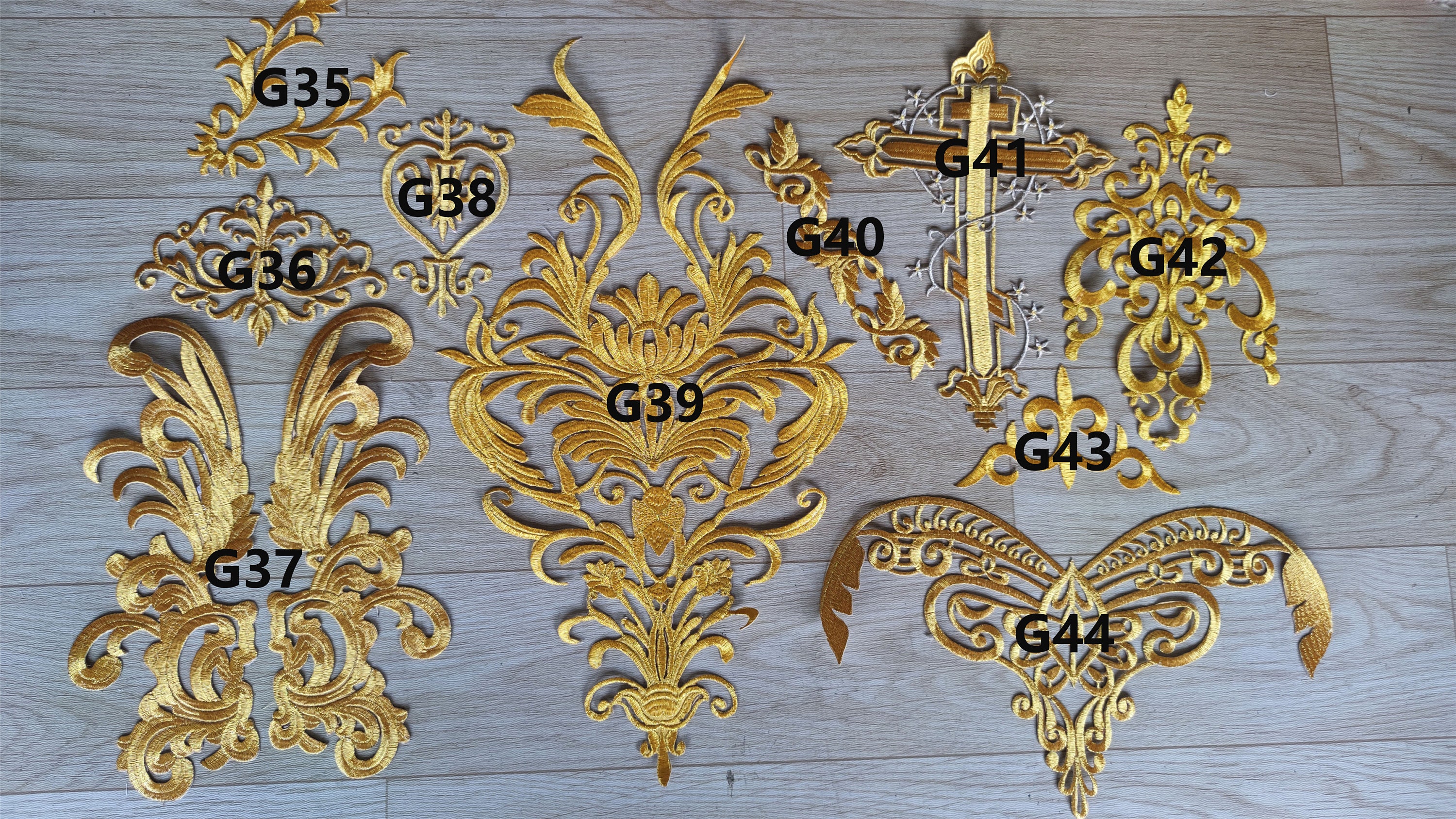 Gold Patch Gold Appliques DIY Patch 2pcs Gold Sticker - Etsy