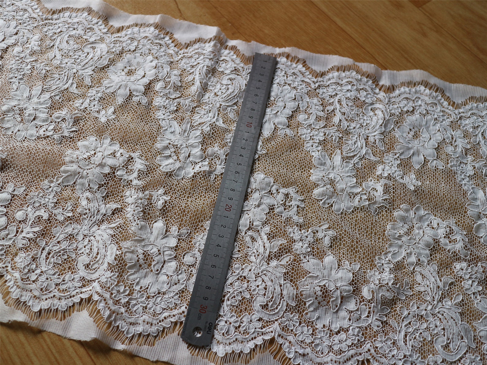 Bone Lace Trimoff White Lace Trimming Alencon Lace | Etsy