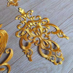 Gold Patch, Gold Appliques ,DIY Patch --2pcs, Gold Sticker - Etsy