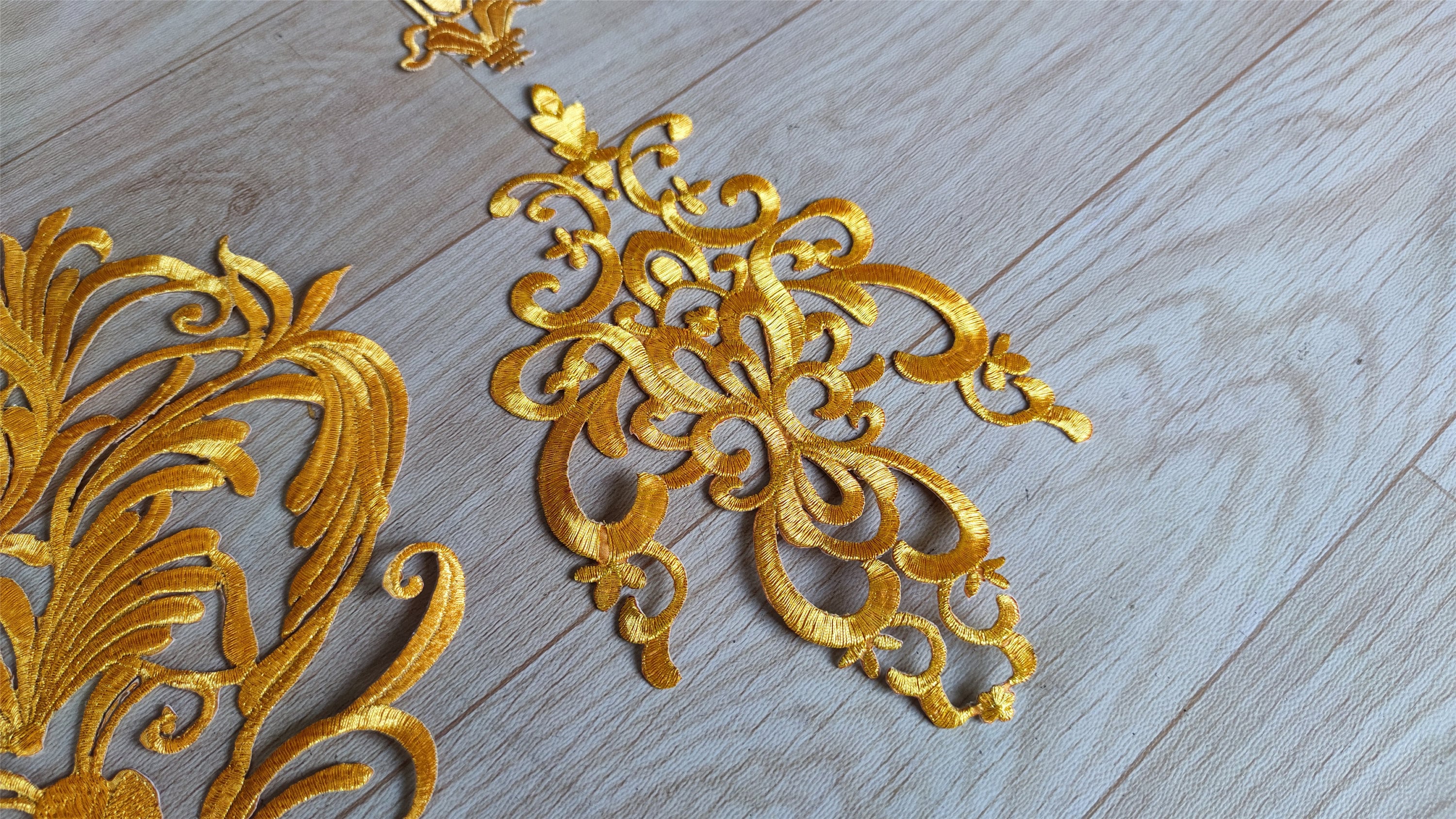 Gold Patch Gold Appliques DIY Patch 2pcs Gold Sticker - Etsy