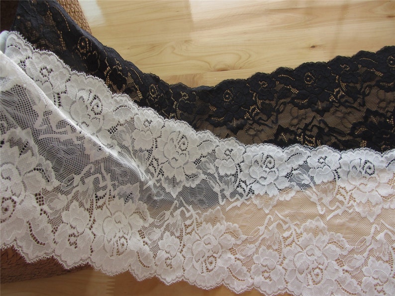 Off White Wedding Lacestretch Lace Trim Extra Wide Lace - Etsy
