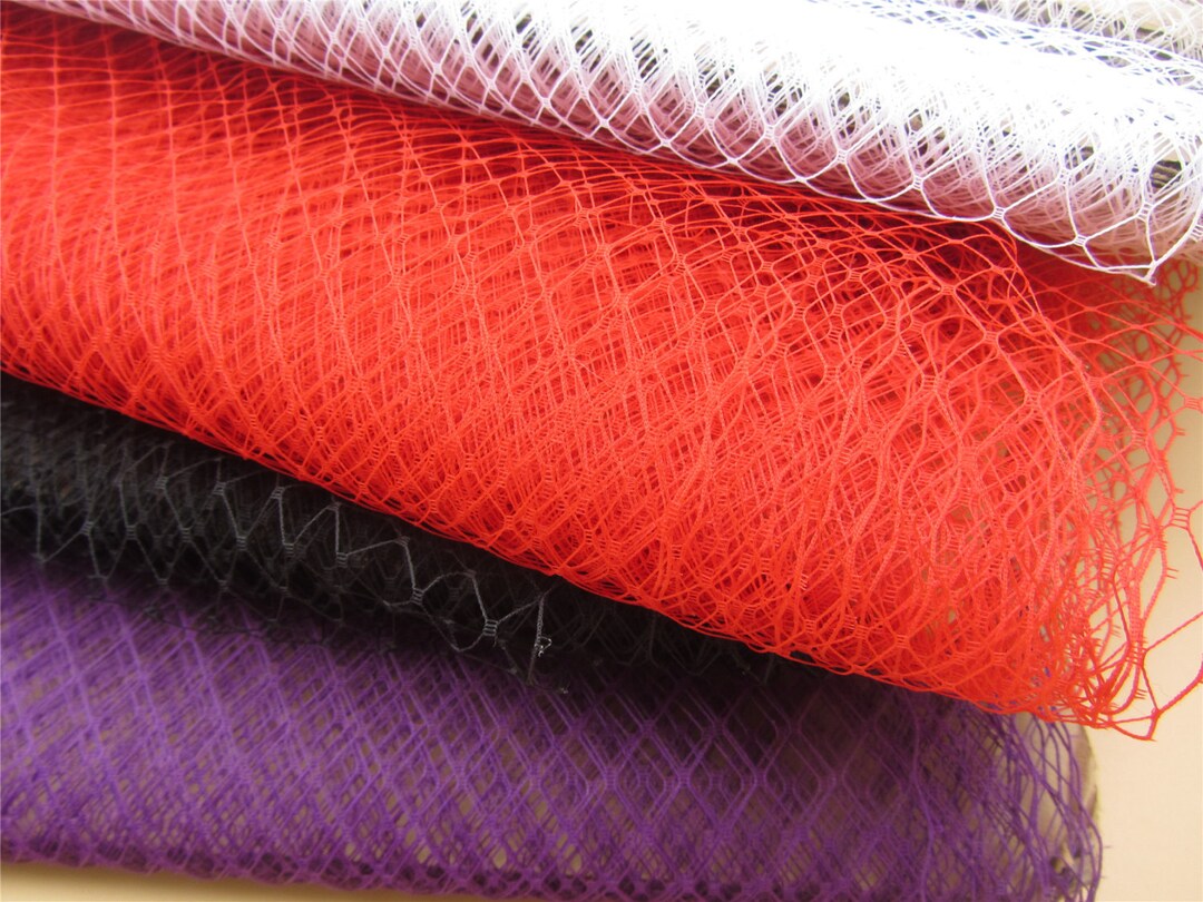 18" Ivory Russian Veiling Fabric,birdcage Wedding Veils, Black Veiling ...