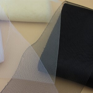 Black Horsehair Millinery Netting Trim by Yard,clear Stiff Crin 6 ...