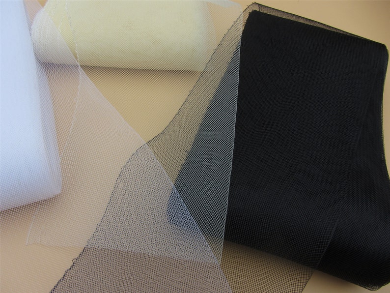 Black Horsehair Millinery Netting Trim by Yard,clear Stiff Crin 6 ...