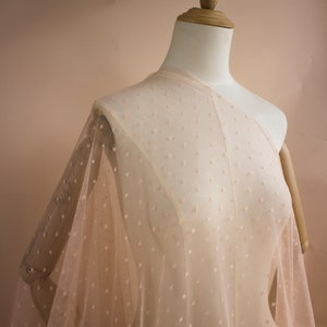 White Dot Lace / off White Stretch Lace Fabric / Snow White Stretch ...