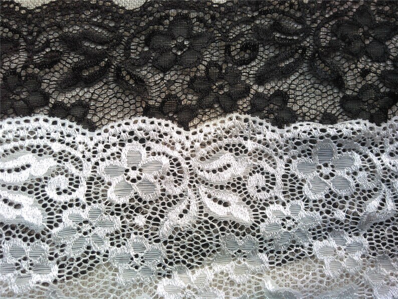 Ivory White Wedding Lacestretch Lace Trim Extra Wide Lace | Etsy