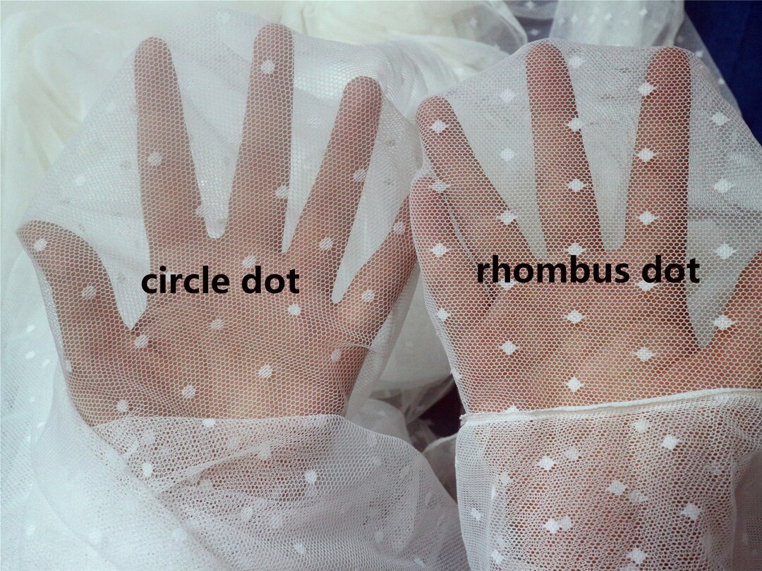 White Dot Lace / off White Stretch Lace Fabric / Snow White Stretch ...