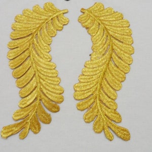 Metallic Gold Embroidery Patch Silver patch Gold applique | Etsy