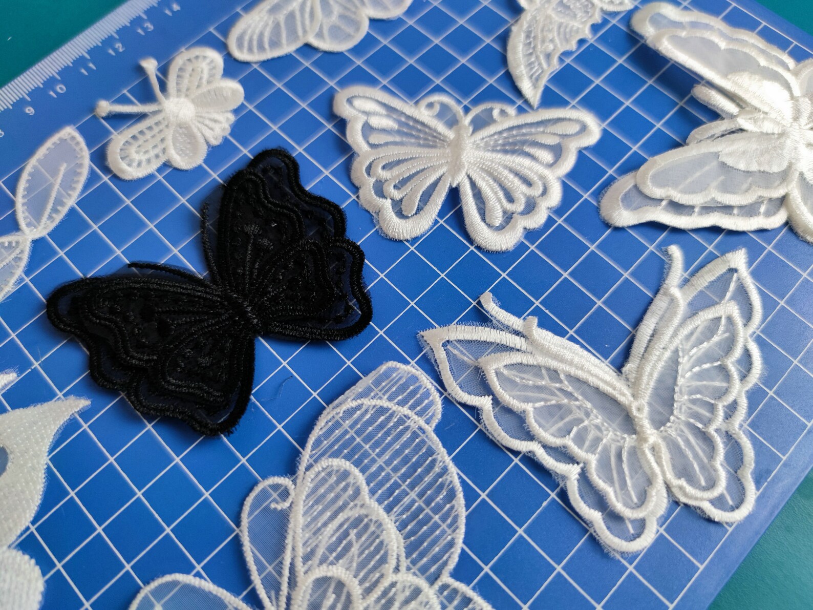 Off White Butterfly Applique 3D Appliquelace Applique - Etsy