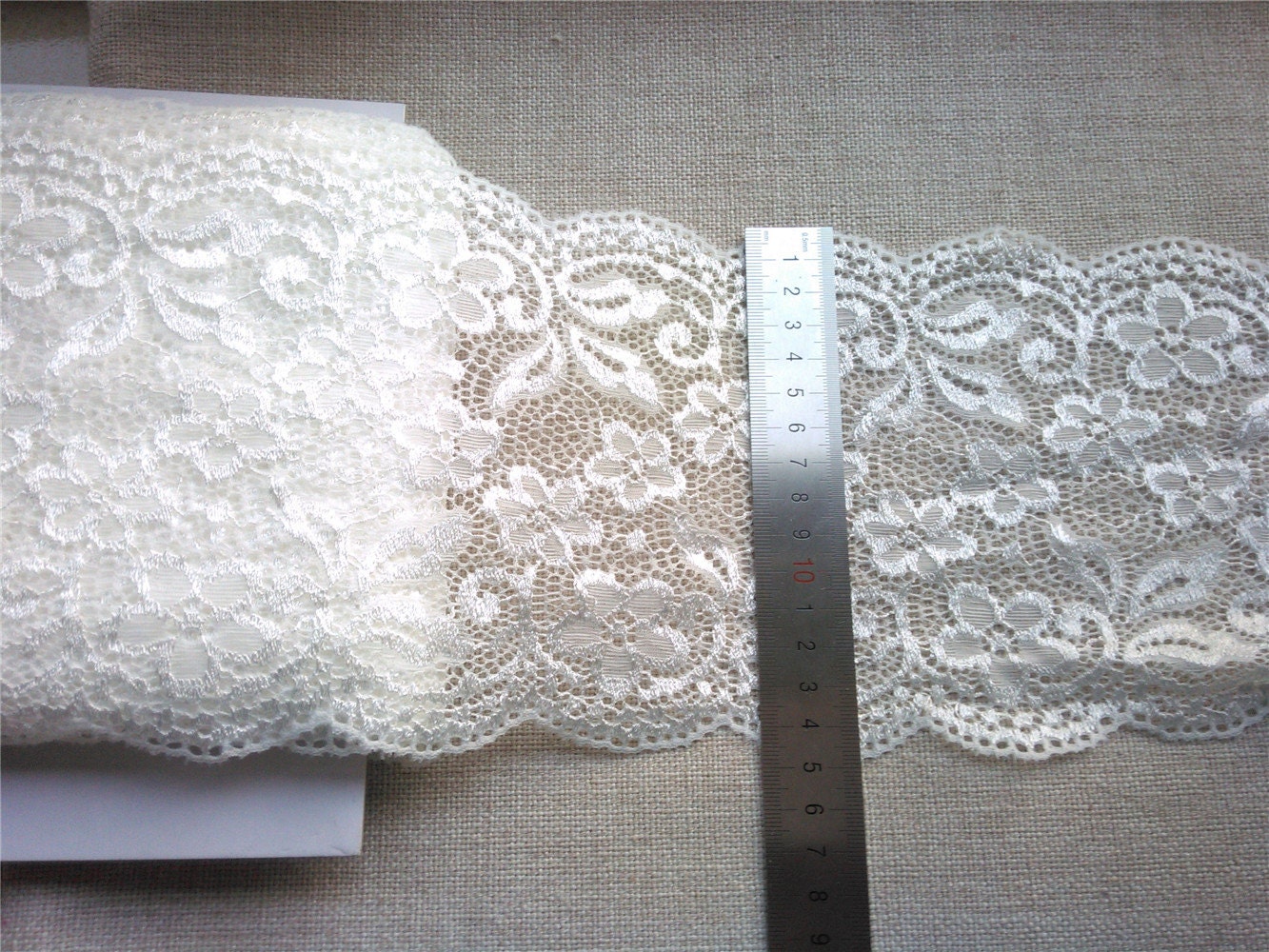 Ivory White Wedding Lacestretch Lace Trim Extra Wide Lace - Etsy
