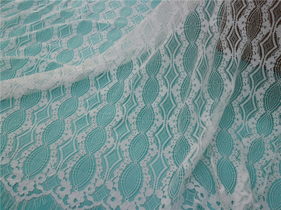 Pequeño encaje óseo encaje Chantilly encaje tela de encaje - Etsy España