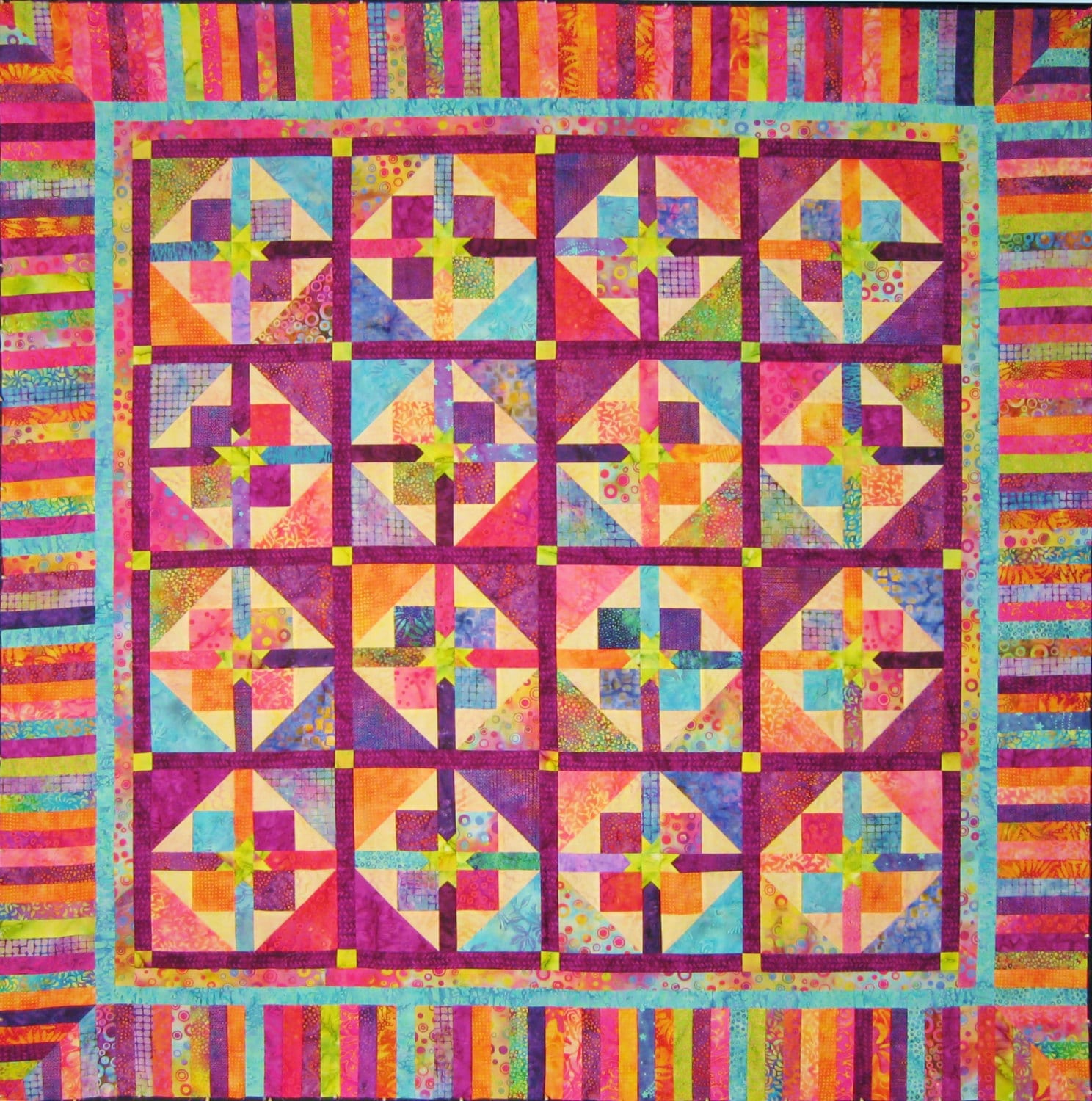 Pattern - Scrappy Star Quilt - Etsy
