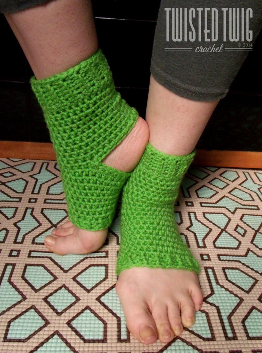 Crochet Pattern Yoga Socks Etsy