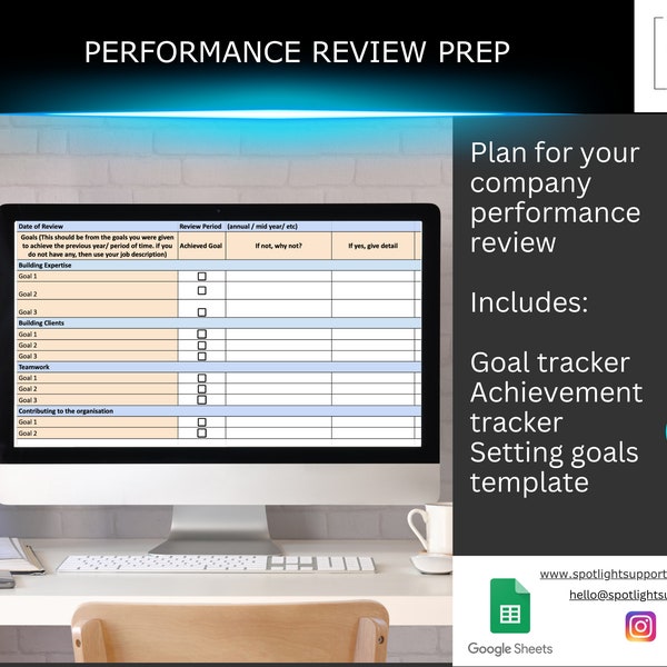 Performance Review Template - Etsy