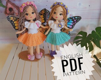 EN/DE - Doll Flora | PDF Pattern and Instructions - Etsy