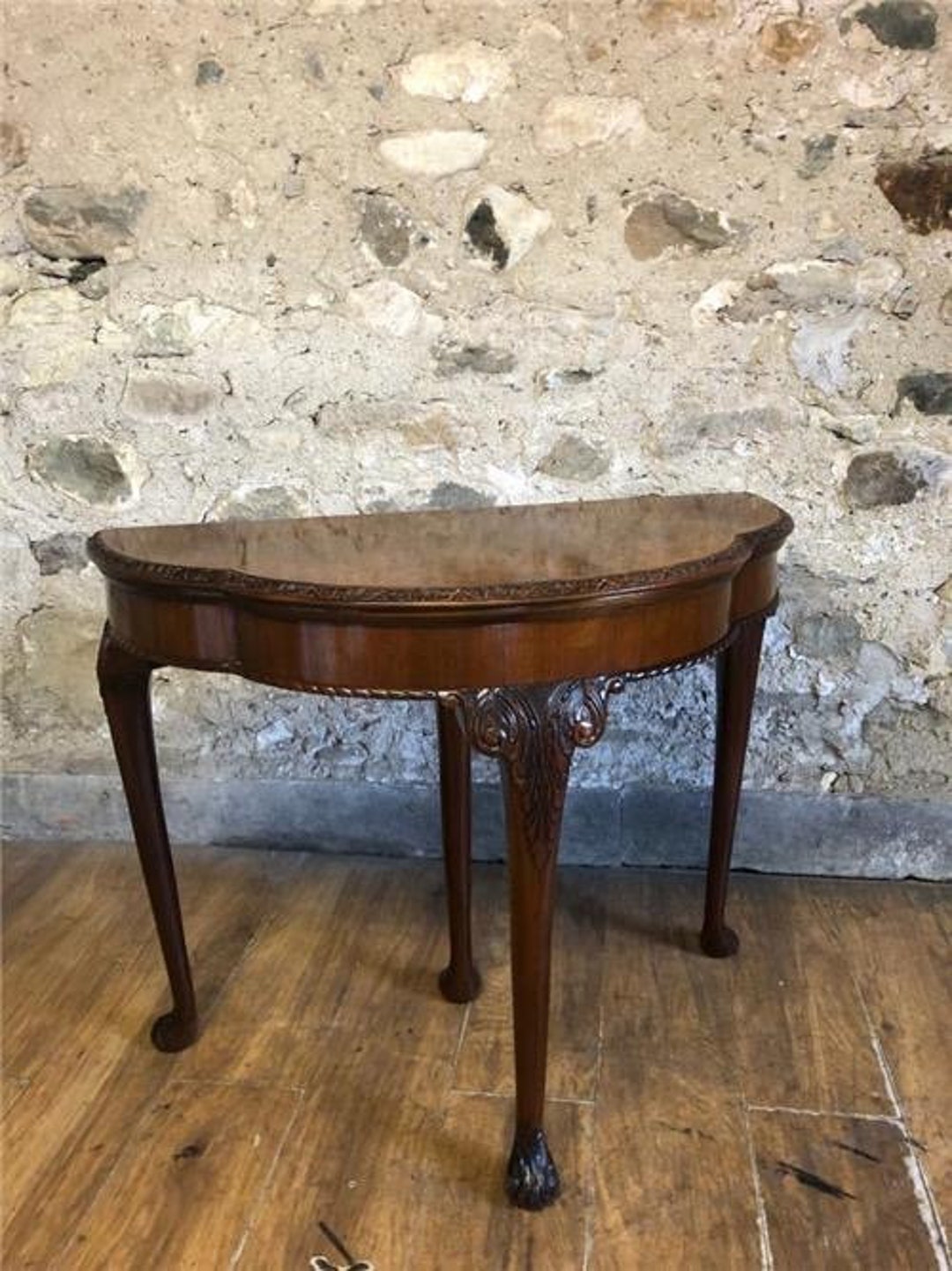 Antique Fold Out Card Table Burr Walnut - Etsy UK