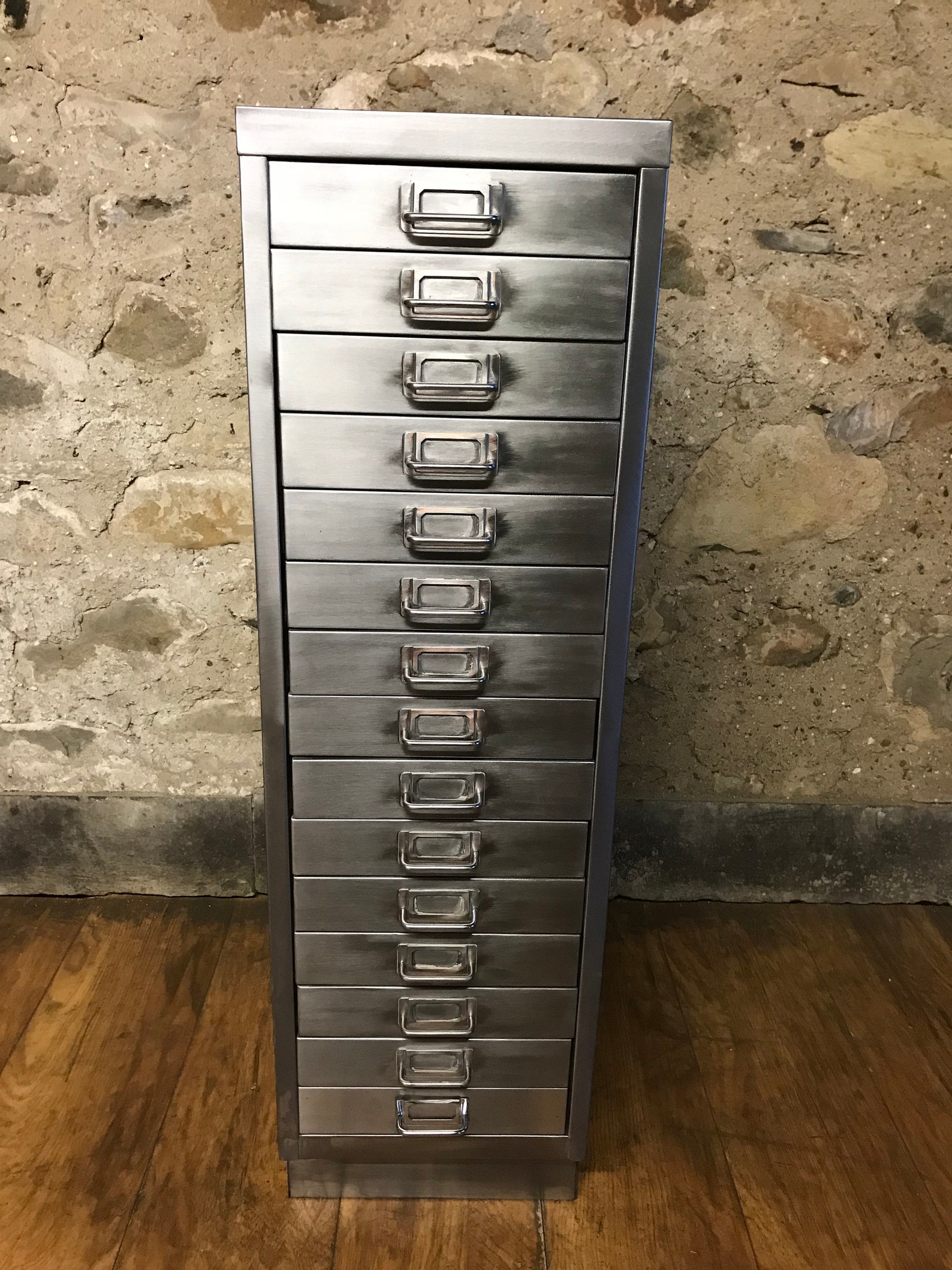 Industrial Stripped Metal 15 Drawer Filing Cabinet A4 Size - Etsy