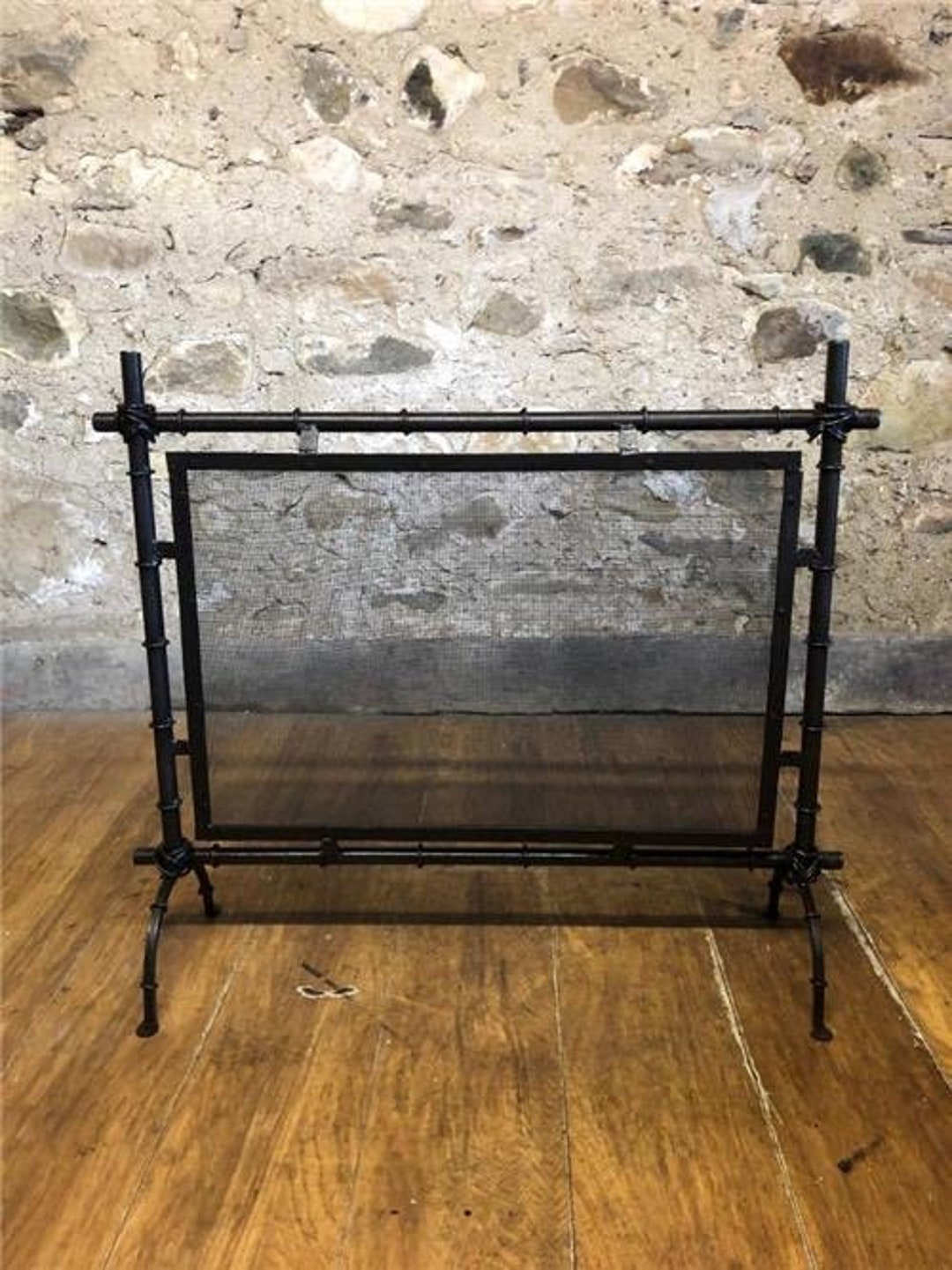 Beautiful Wrought Iron Fire Screen Fire Guard - Etsy
