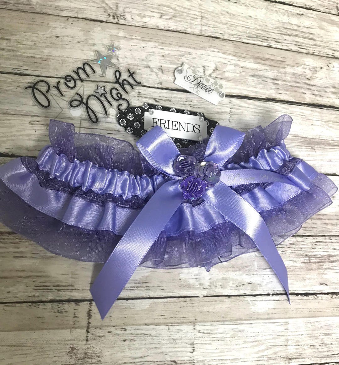 Iris Prom Garter. Prom Dance Garter in Iris. Prom Garters. - Etsy