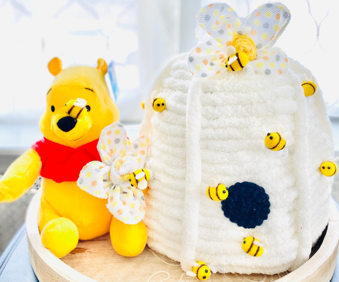 Pooh Bee Hive Diaper Cake - Etsy