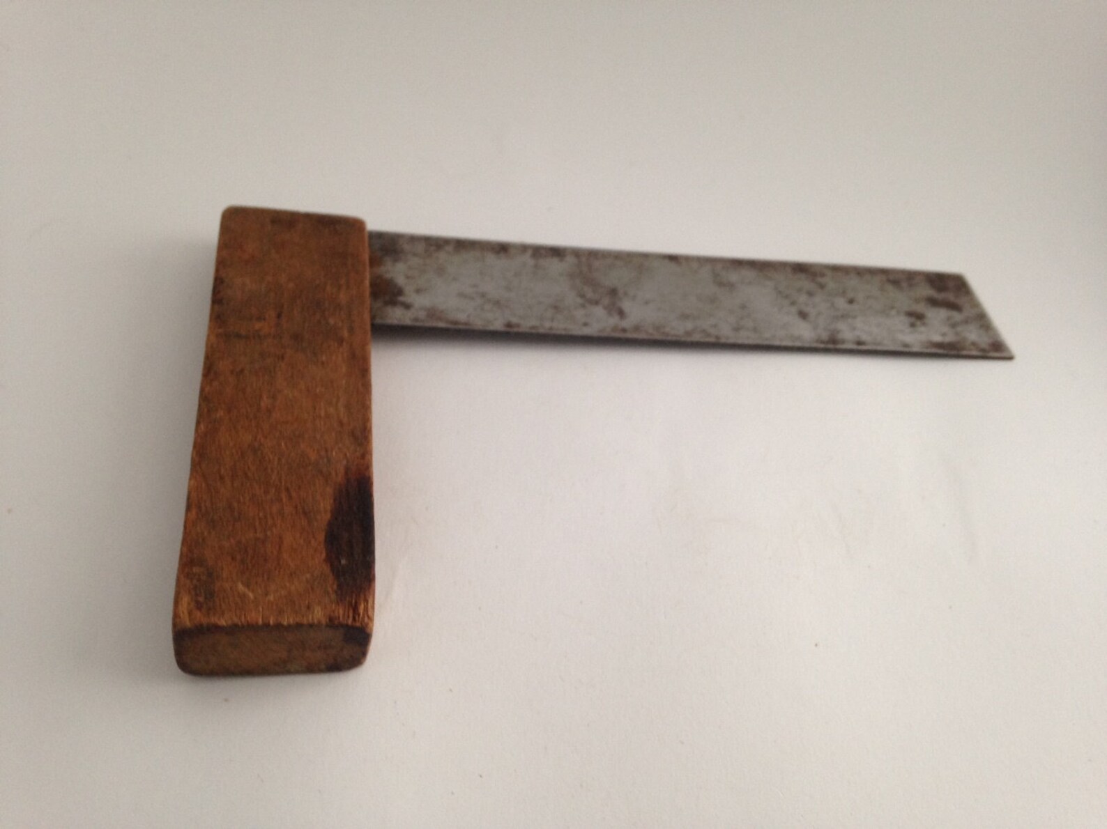 Rustic Wood Handle Carpenter Square, Vintage Tool, Man Cave Decor, Shop ...
