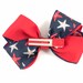Two Color Summer Sea Shells Bow in Navy, Red and Silver for Babies and ...