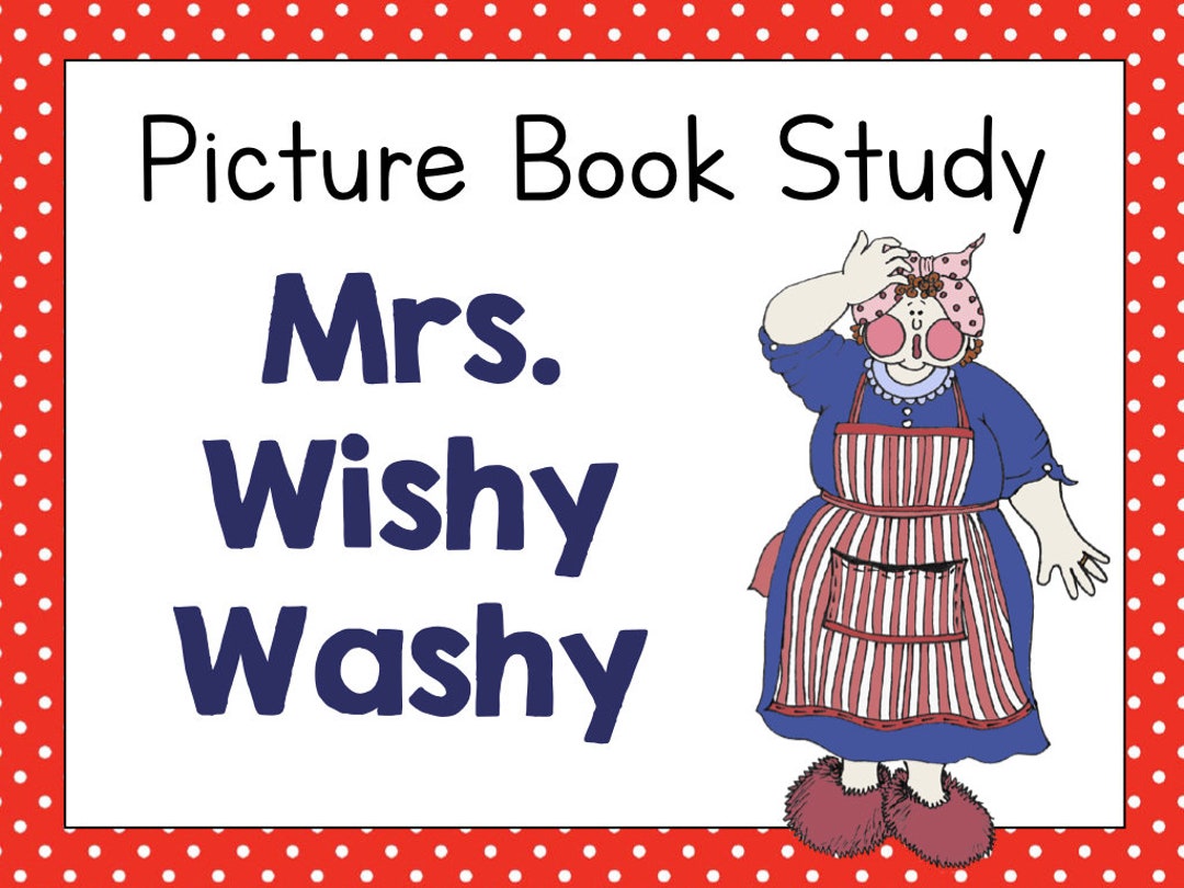Mrs. Wishy Washy- Picture Book Study Companion - Etsy