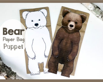 DIY Duck Puppet Printable | Fun Paper Bag Craft Template | Easy Puppet ...