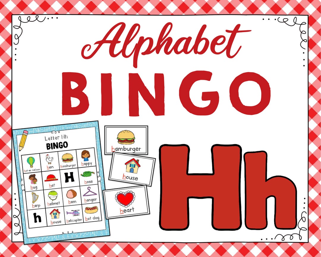 Letter H Bingo Game - Etsy