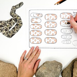 Printable Articulated SNAKE Puppet | DIY Jointed Animal Craft Template ...