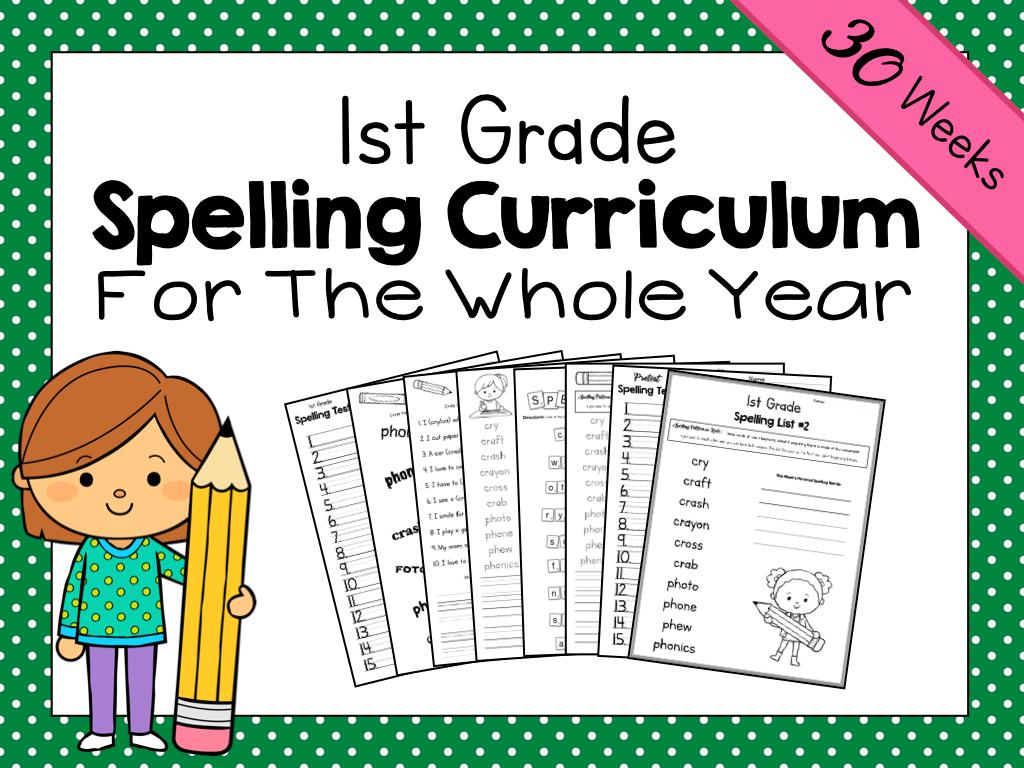 1st Grade Spelling Curriculum | Complete Full-year Printable Spelling ...