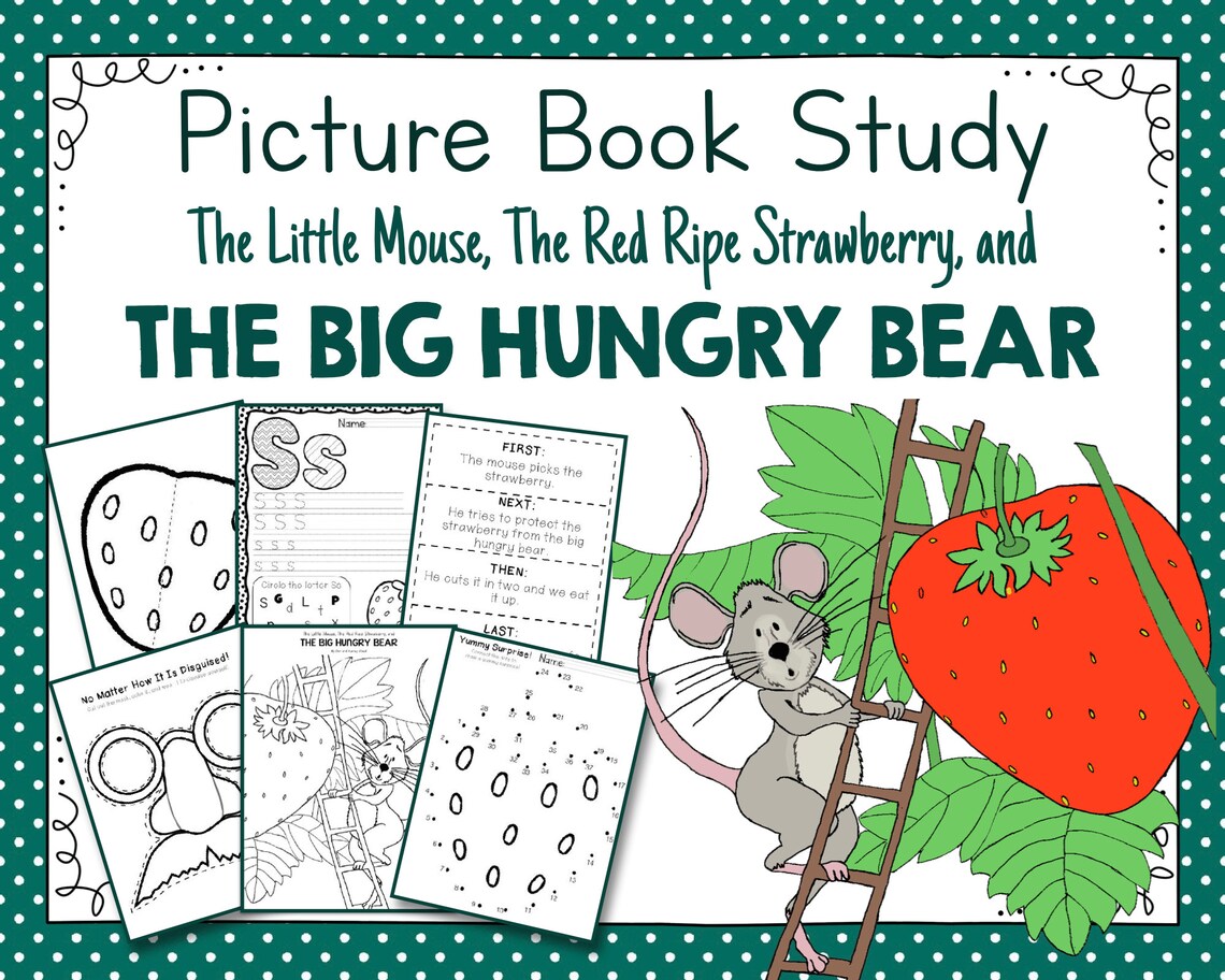 The Little Mouse The Red Ripe Strawberry and The Big Hungry | Etsy