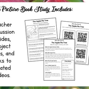 The Apple Pie Tree- Picture Book Study Companion - Etsy