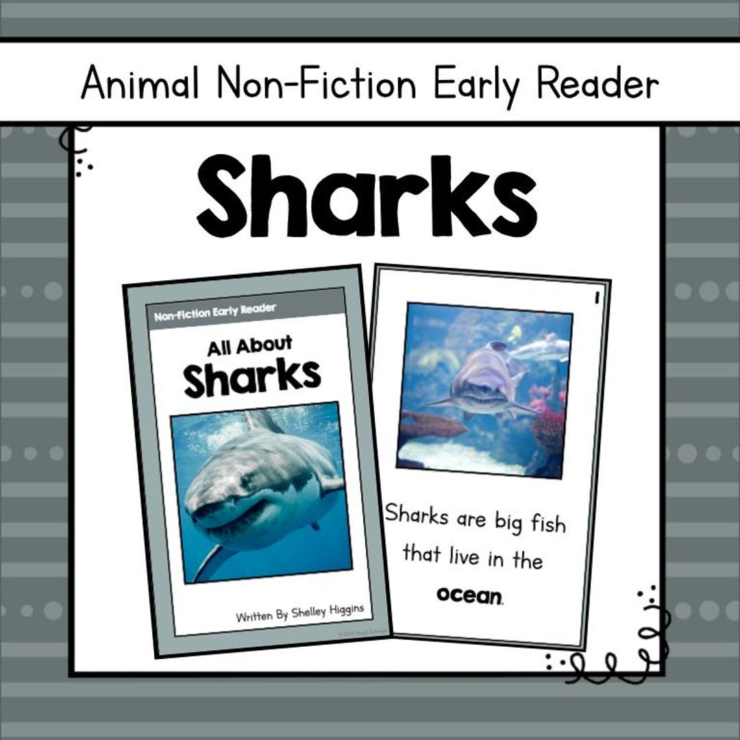 SHARKS Reading Comprehension Worksheets Reading Passages Short Stories ...