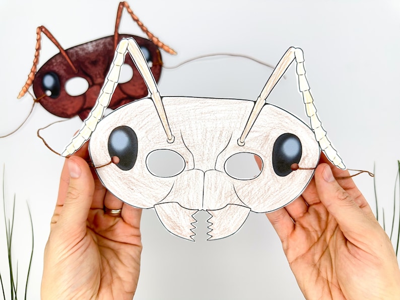 PRINTABLE Ant Mask Craft Template | DIY Animal Face PDF | Fun Paper ...