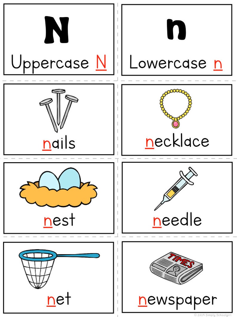 Letter N Bingo Game - Etsy