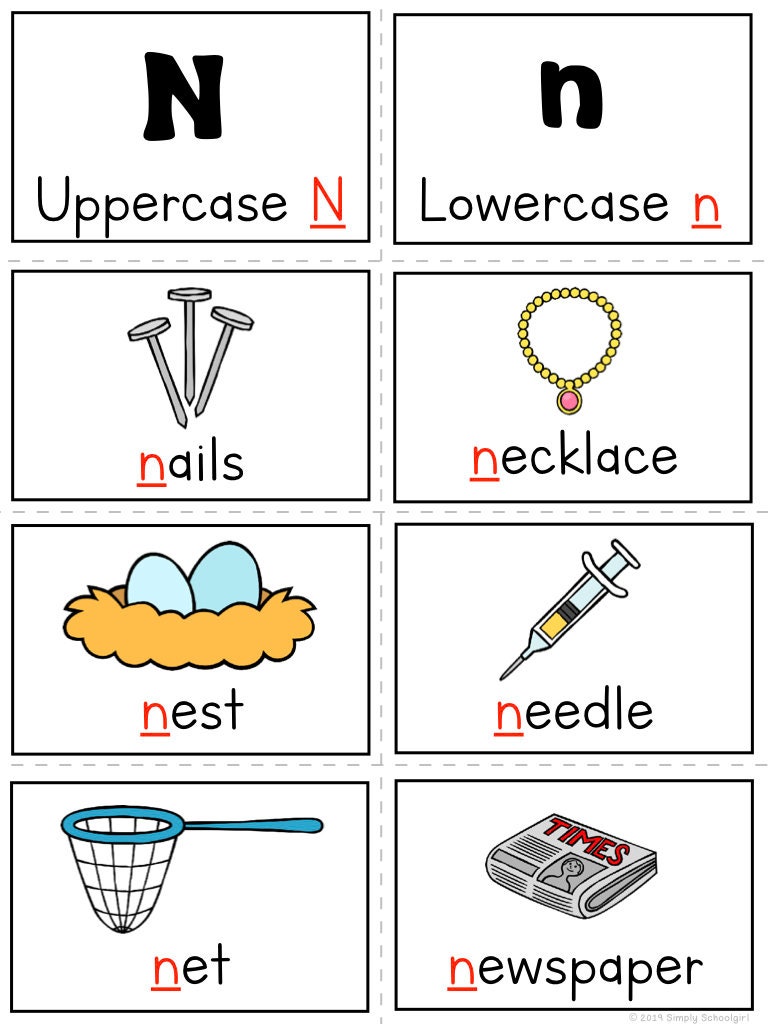 Letter N Bingo Game - Etsy