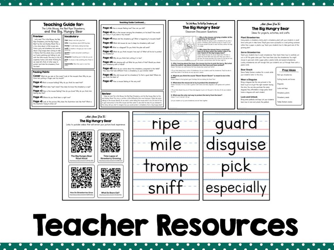 The Little Mouse, the Red Ripe Strawberry, and the Big Hungry Bear ...