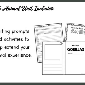 All About Gorillas- Animal Science Unit - Etsy