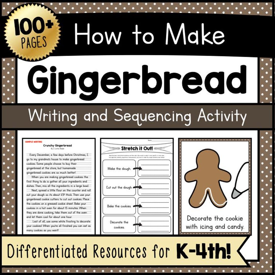 How to Make Gingerbread Cookies Training Instruction Printable ...