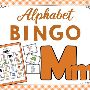 Letter M Bingo Game - Etsy