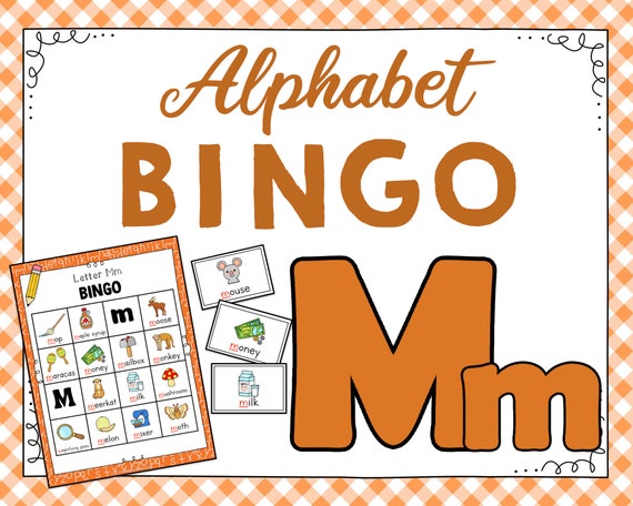 Letter M Bingo Game | Etsy