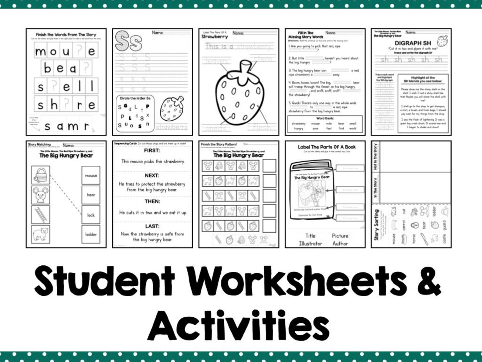 The Little Mouse, the Red Ripe Strawberry, and the Big Hungry Bear ...