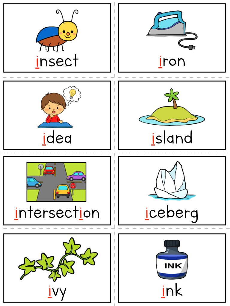 Letter I Bingo Game | Etsy