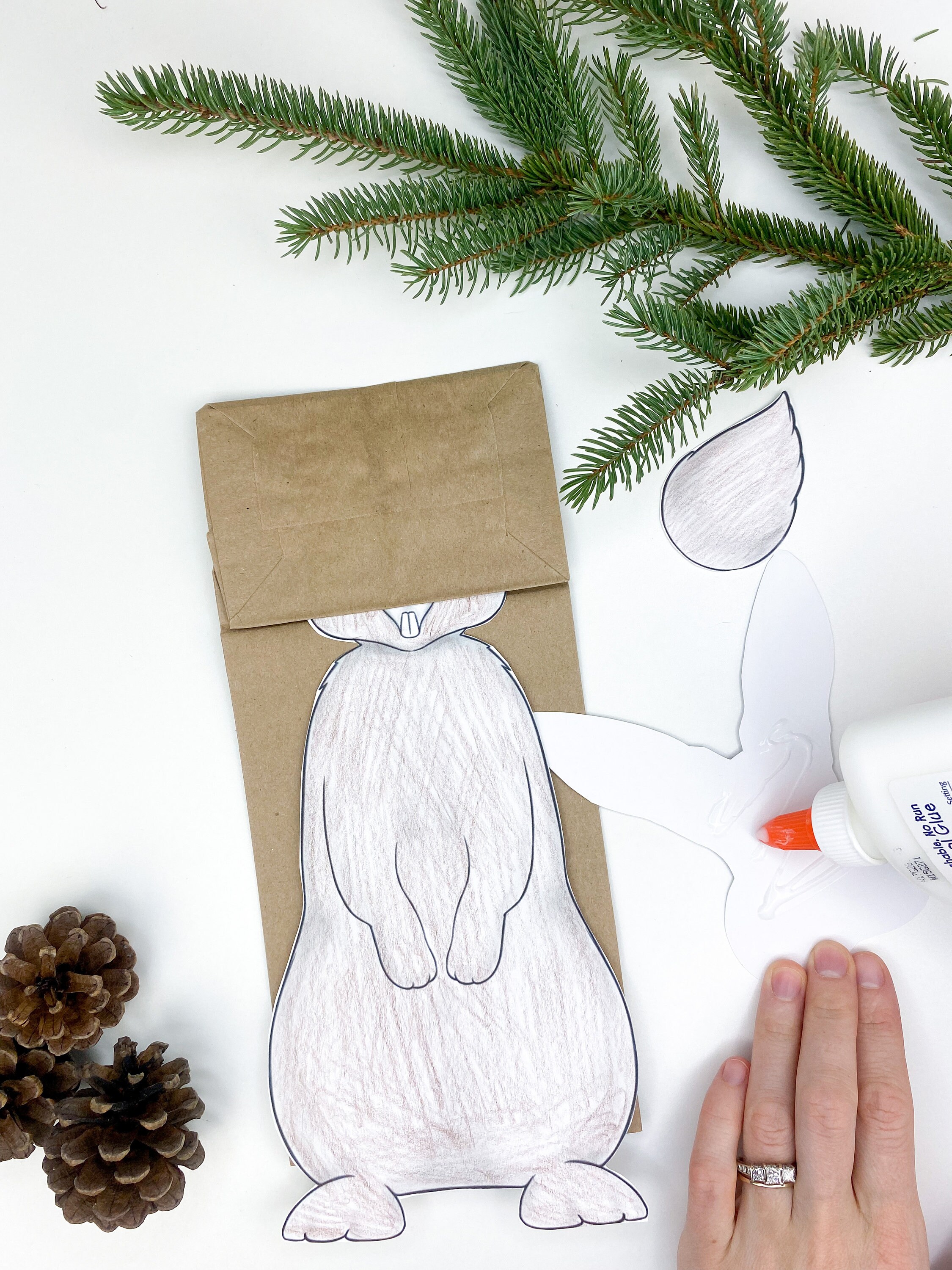 Rabbit Printable Mask Paper Animal Face Kit Fun Animal Interactive ...