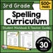3rd GRADE SPELLING Curriculum Printable - 30 Weeks of Printable ...