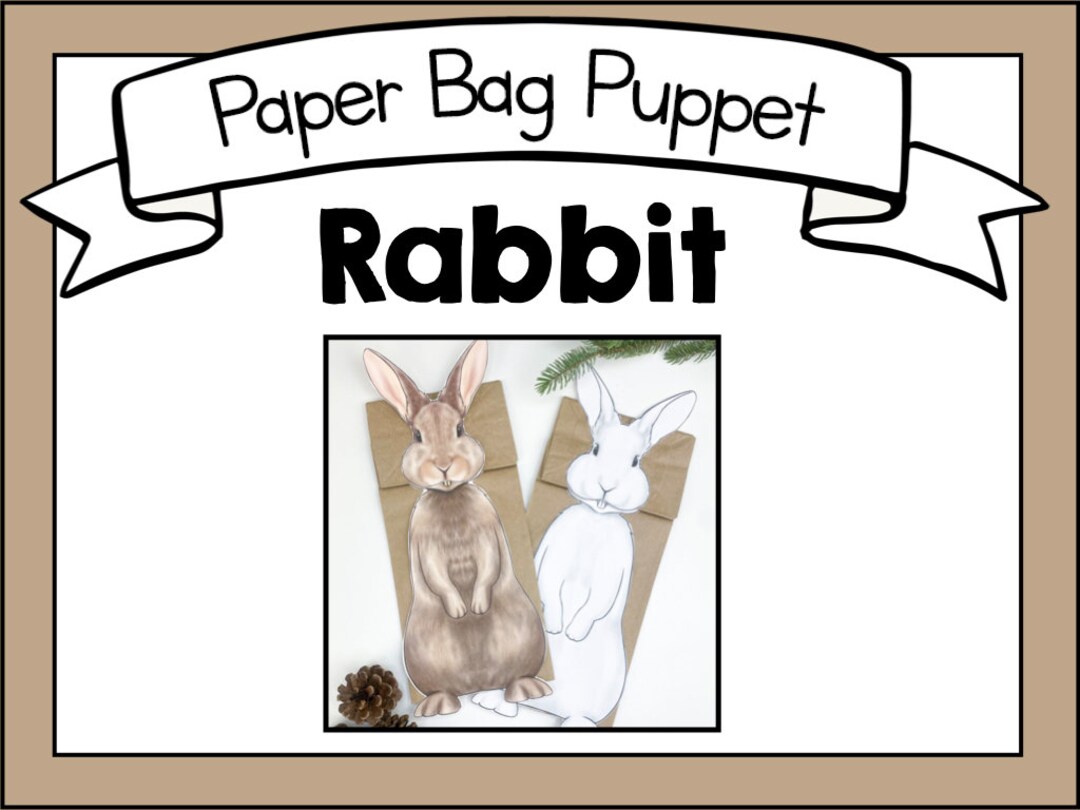 Bunny Paper Bag Puppets Mom Wife Busy Life 