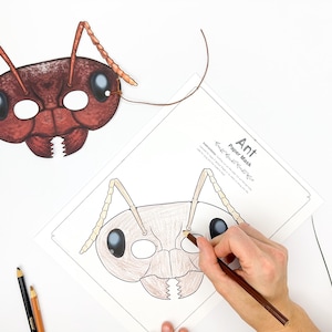 Ant Printable Mask | Paper Animal Face Kit | Fun Animal Interactive ...