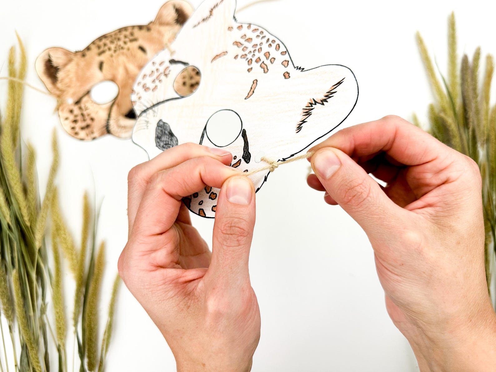 Printable Cheetah Face Mask | Creative Paper Craft Template | Animal ...