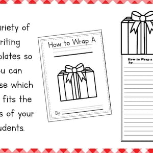 How to Wrap A Gift- Writing and Sequencing Activity - Etsy